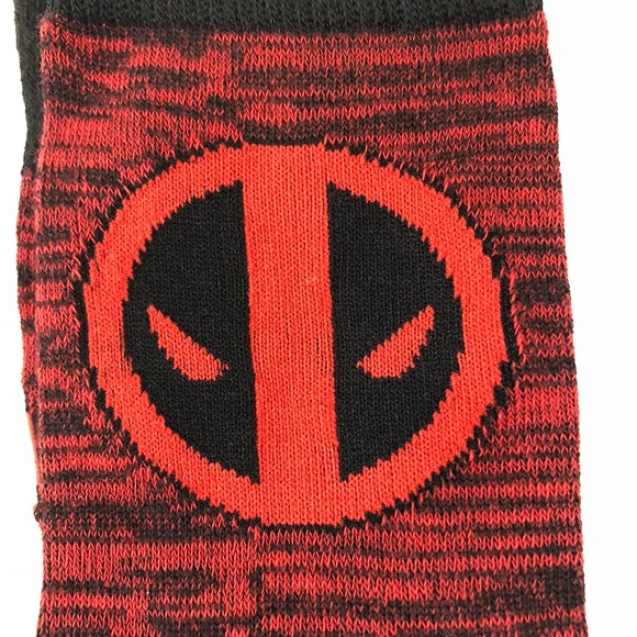 Marvel | Underwear & Socks | Marvel Mens Deadpool Black And Red Crew ...